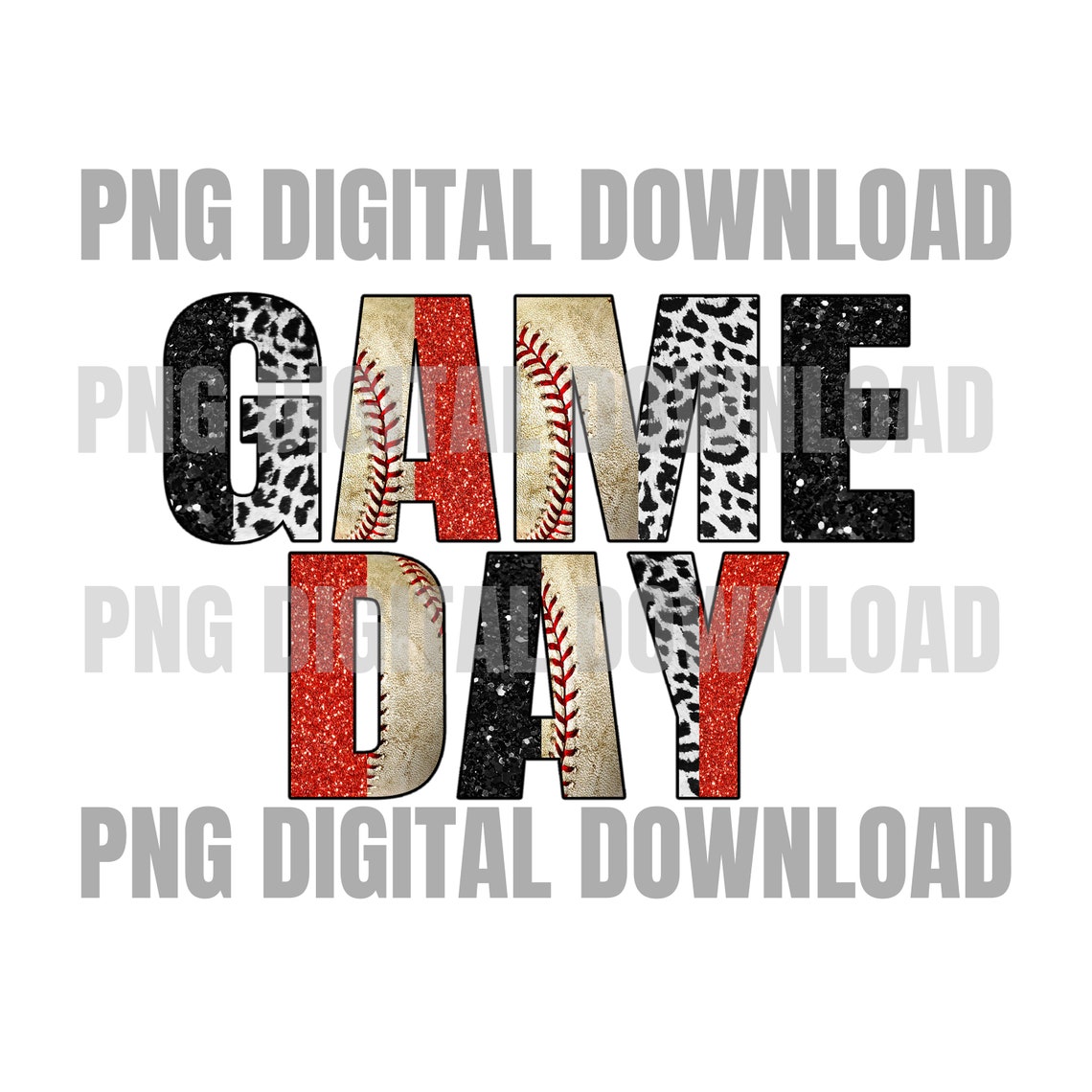 Game Day Baseball Sublimation Design Sublimation PNG - Etsy