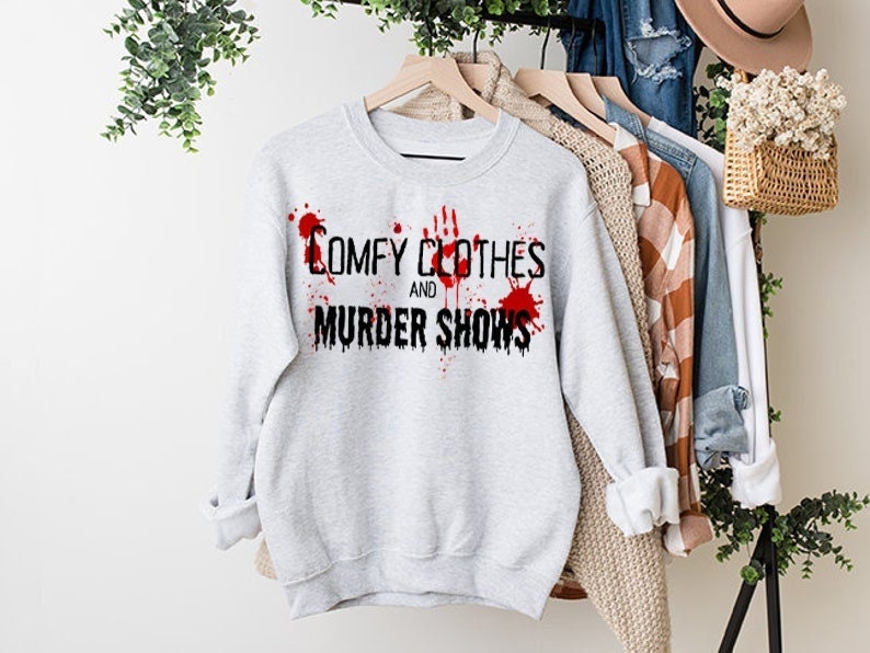 Murder Shows & Comfy Clothes PNG | Halloween PNG | Digital Design ...