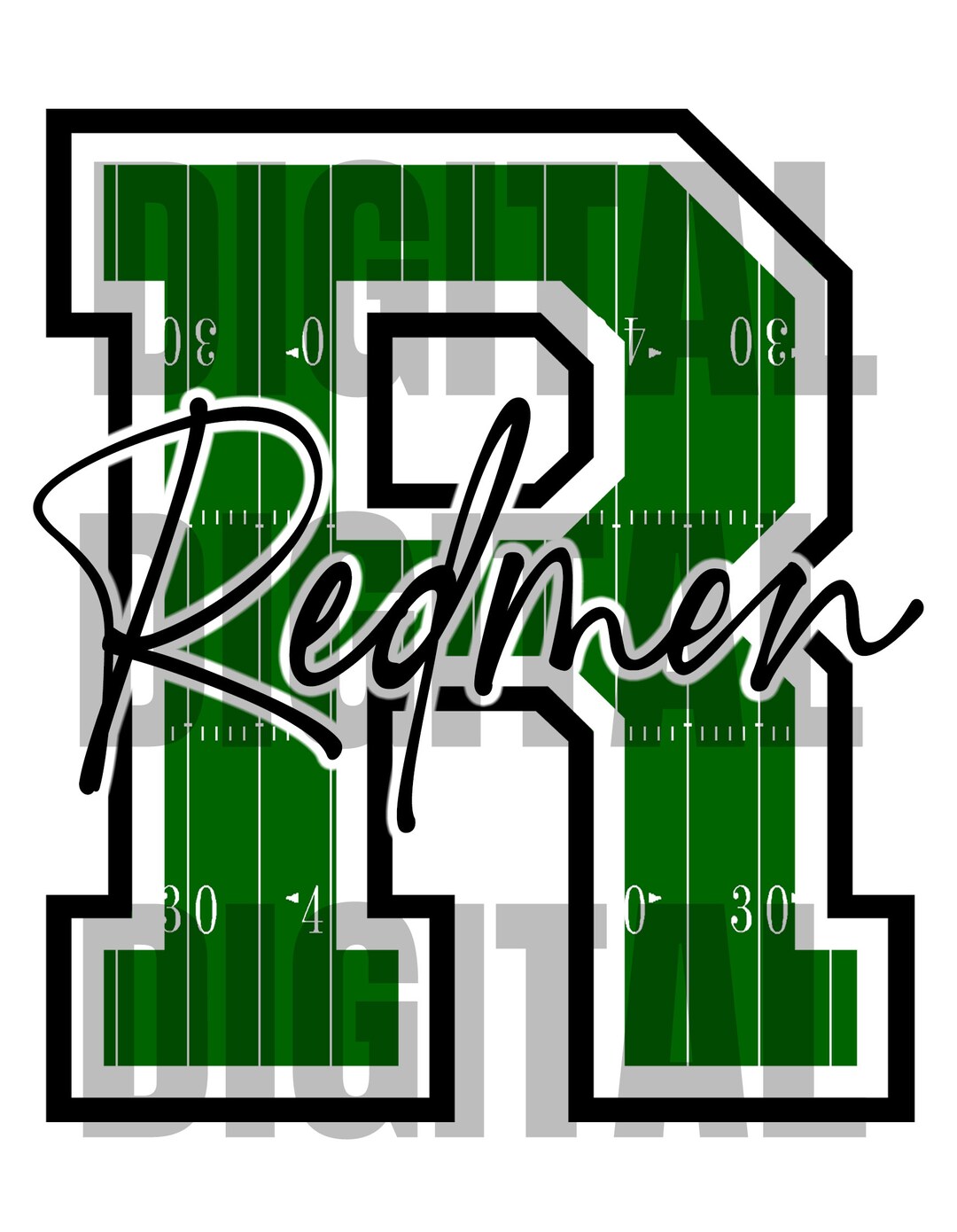 Redmen Football PNG | Digital Download | Custom Digital | Redmen PNG - Etsy
