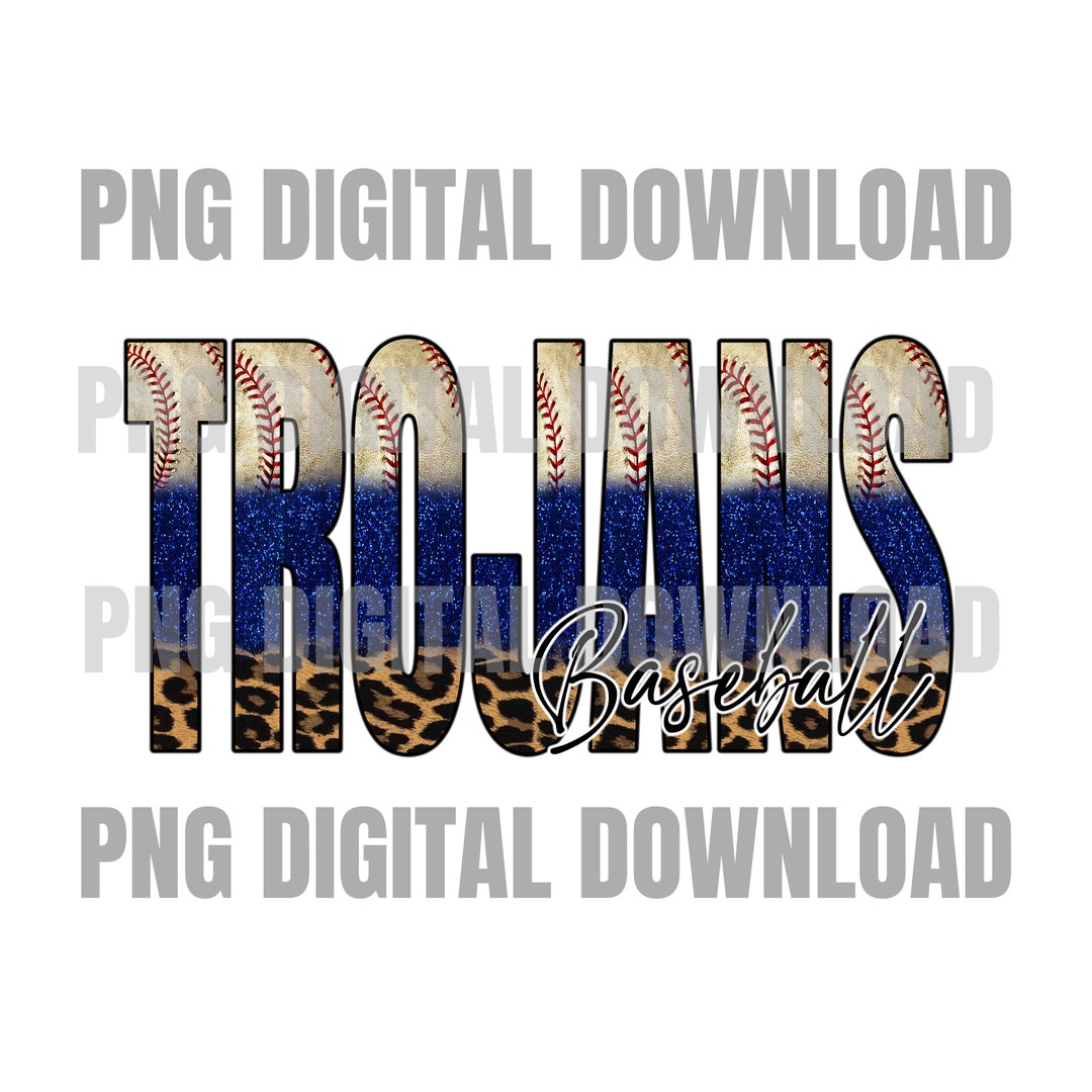 Trojans Baseball PNG | Trojans Sublimation Design | Trojans Digital ...