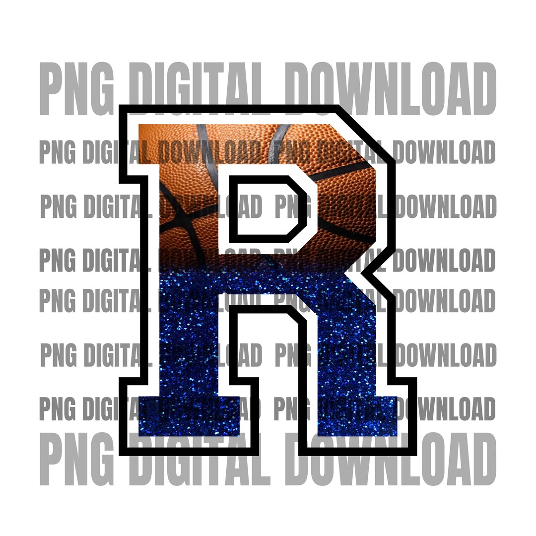 Letter R Basketball Sublimation Design Sublimation PNG Digital Download ...