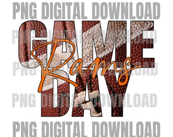 Rams Football PNG, Rams Sublimation T-shirt Design, Digital Download ...