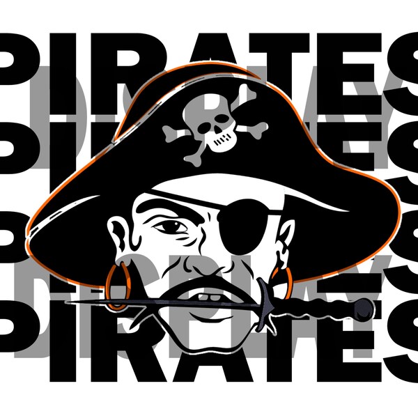 Pirates Football Svg, Mascot Digital - Etsy