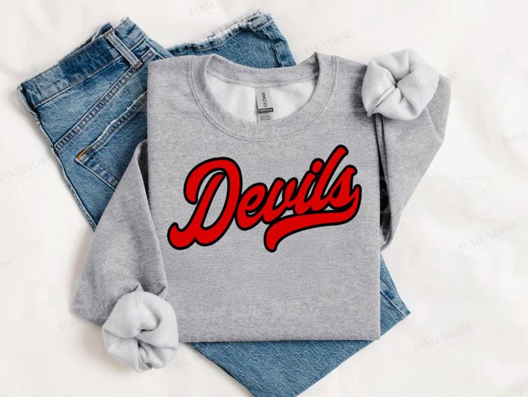 Devils Red Cursive PNG | Digital Download | Custom Digital | Red Devils ...