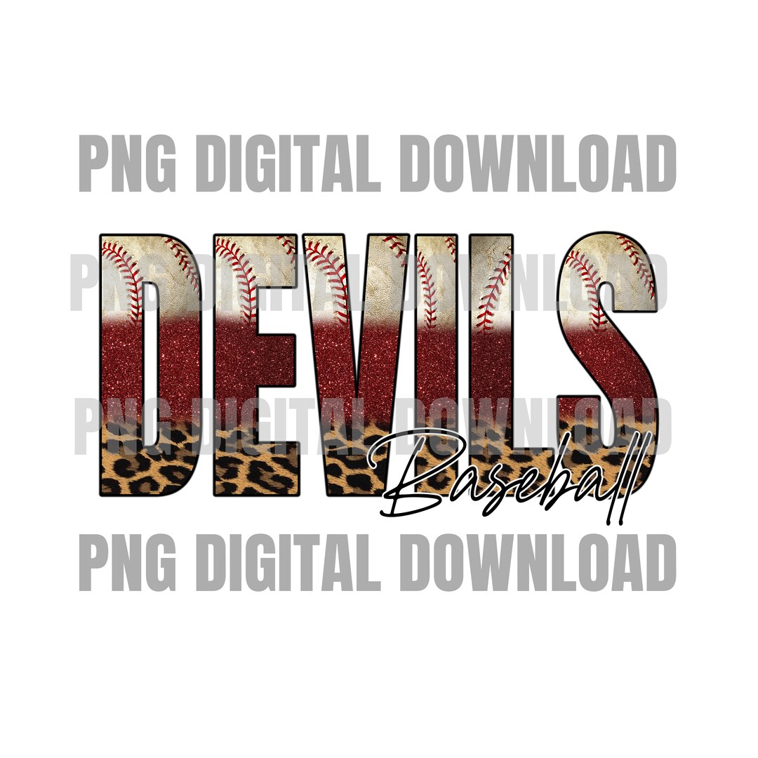 Red Devils Baseball PNG Sublimation Design Sublimation PNG Digital ...