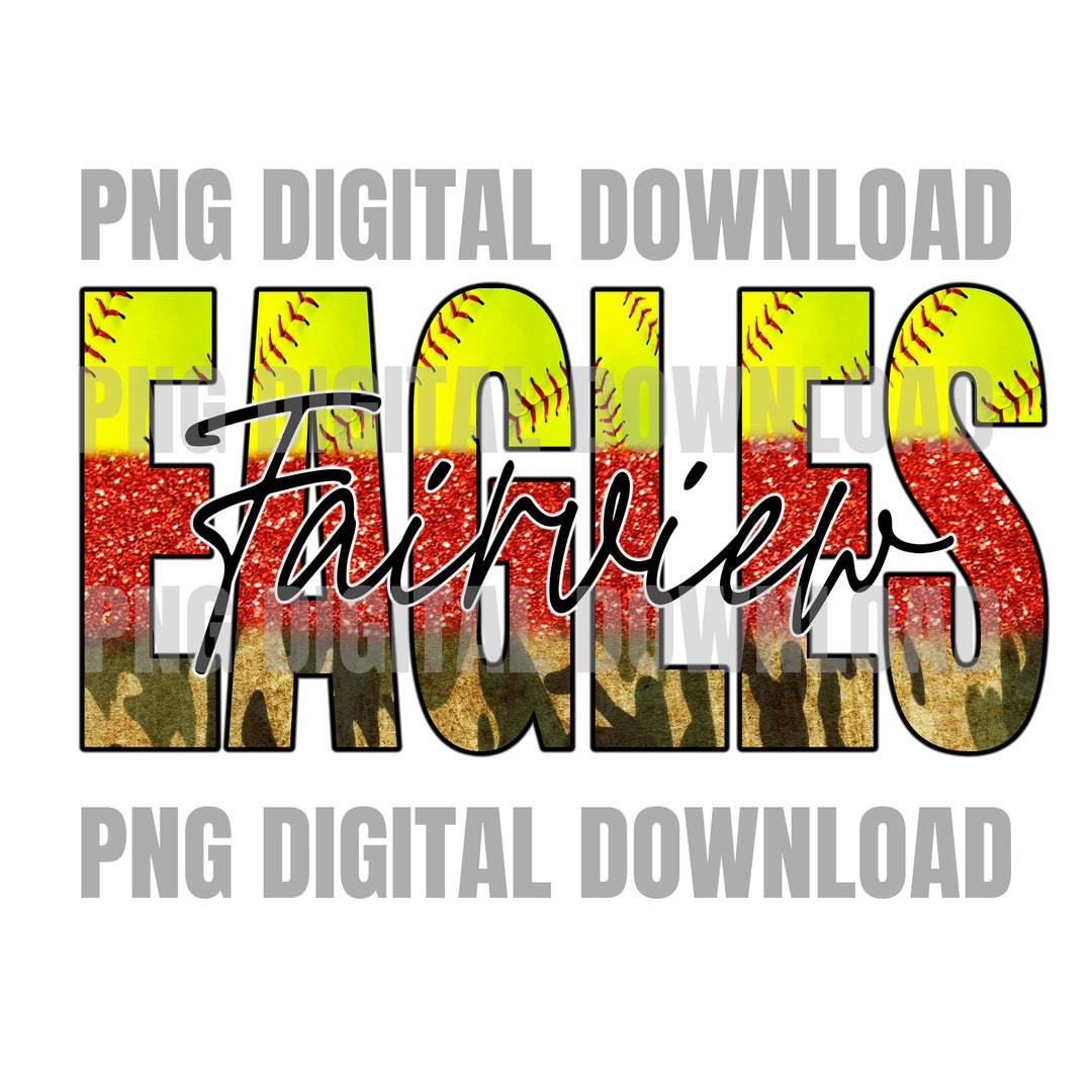 Fairview Eagles Softball PNG Digital Download Eagles PNG - Etsy