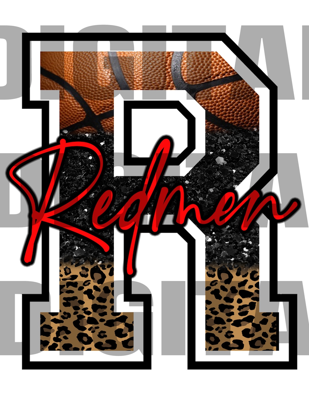 Rock Hill Redmen Basketball PNG | Sublimation Design | Sublimation ...