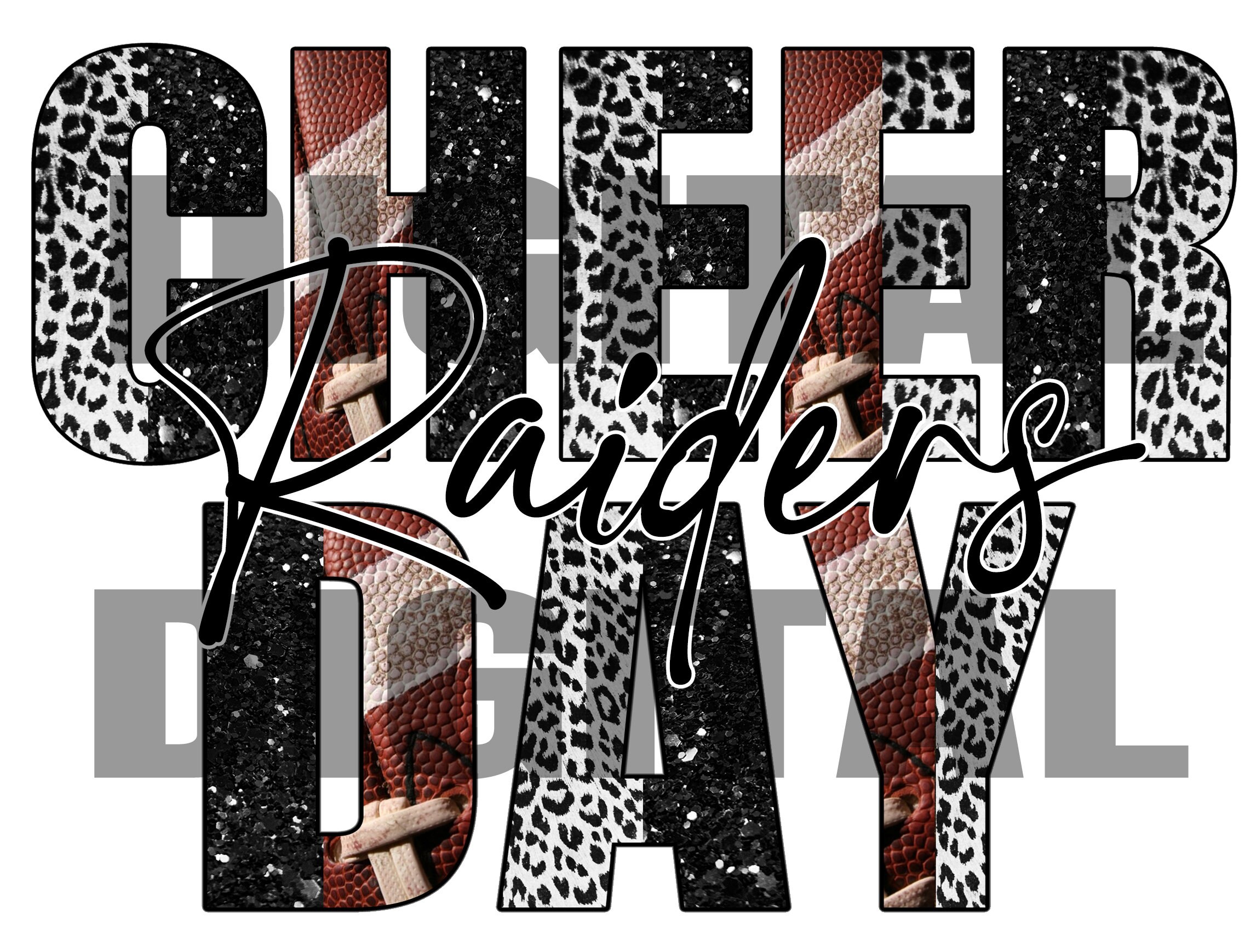 Digital Art & Collectibles Raiders CHEER DAY Cheerleaders' Cheetah ...