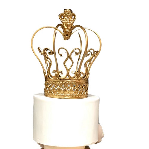 Gold Crown Centerpiece Gold Crown Wedding Cake Topper Crown - Etsy