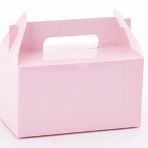 12 Pink Party Favor Carrier Take Out Box / Pink Box / - Etsy