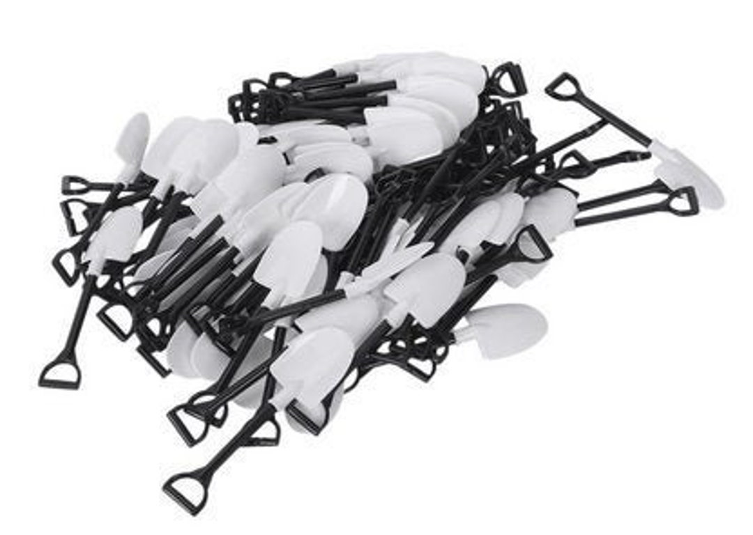 Mini Shovel / 12 Peices / Mini Plastic Shovel / Dessert Spoon / Garden ...