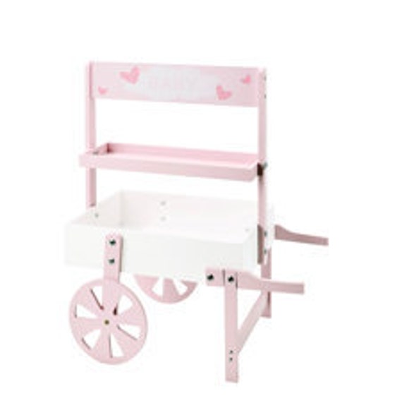 Pink It's A Girl Kids Wooden Market Cart Large Size / | Etsy