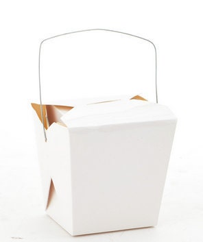 12 Take Out Box / White Take Out Box / Chinese Style Take Out Box ...