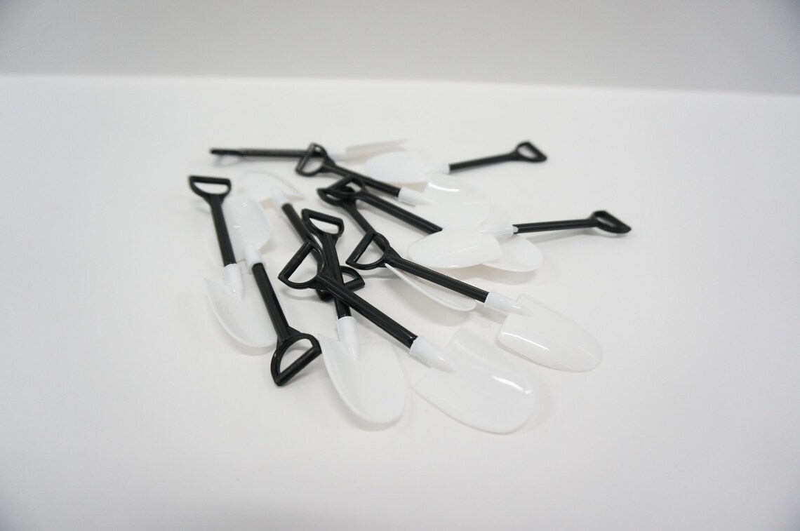 Mini Shovel / 12 Peices / Mini Plastic Shovel / Dessert Spoon / Garden ...