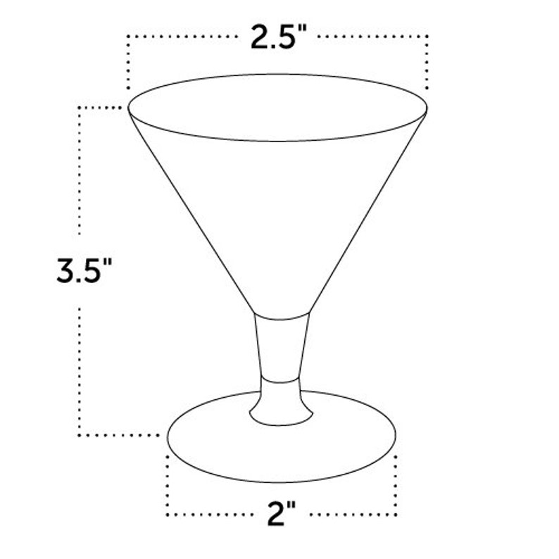 Mini Martini Cups / 3.5 Plastic Martini Glass / Small Dessert Cups - Etsy