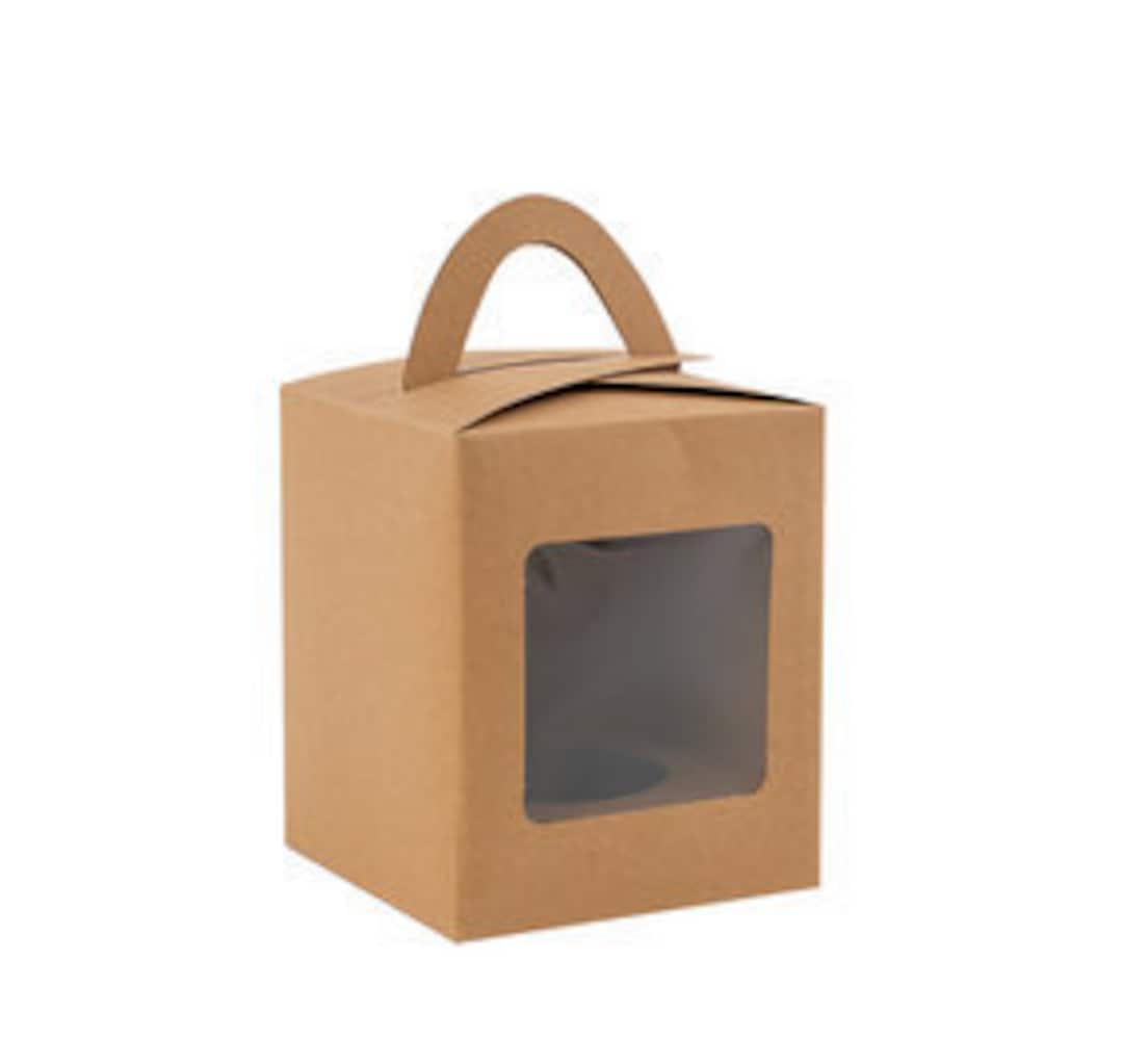 24 Single Cupcake Boxes, Individual Paper Cupcake Holder Containers ...