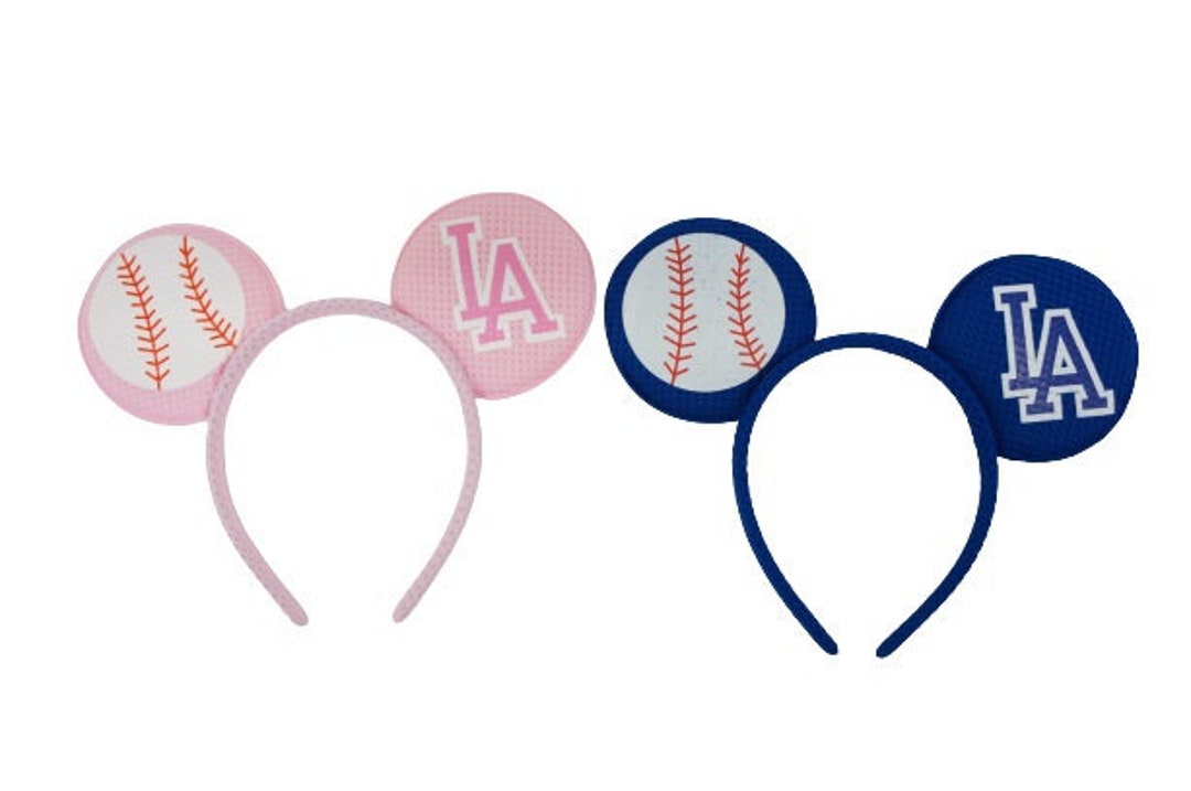LA Dodgers Minnie Mouse Ears Headband / LA DODGERS - Etsy