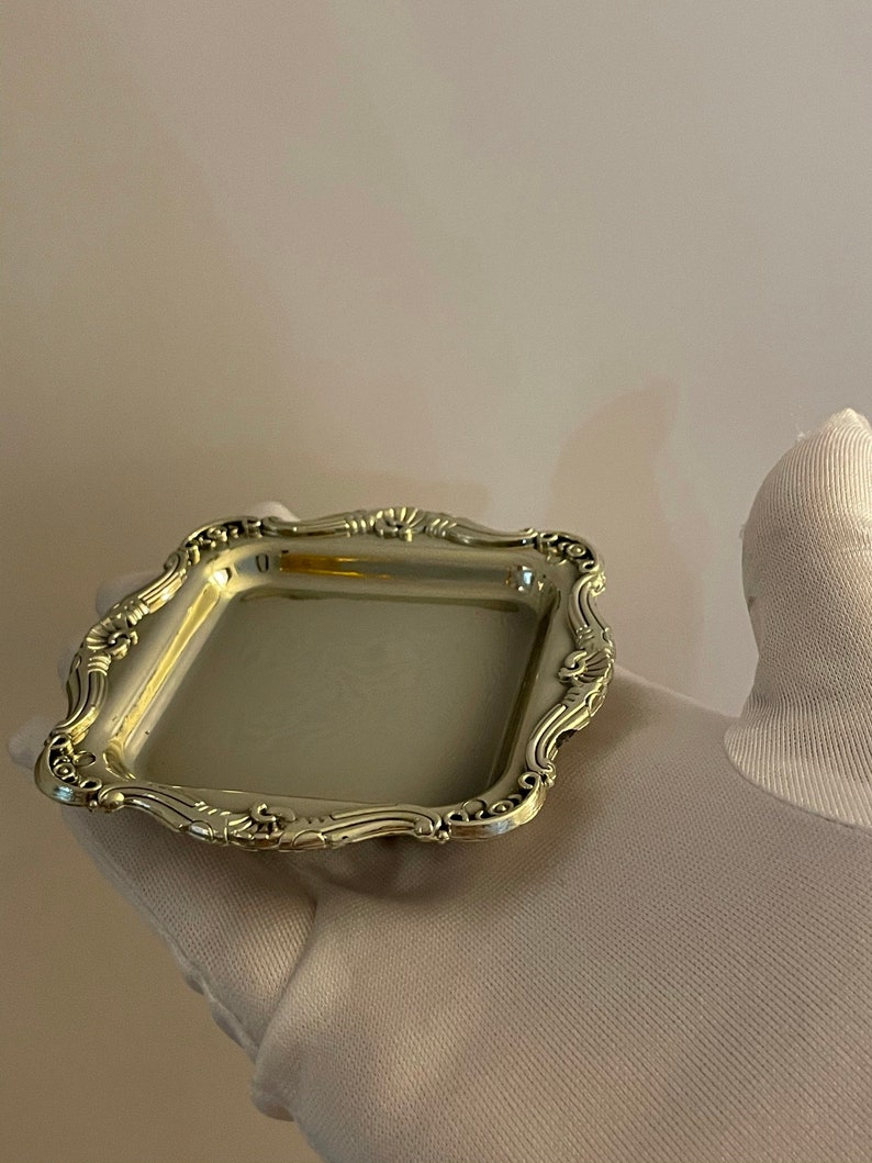 Mini Square Plates / 12 Pieces / Gold or Silver Dessert Tray / - Etsy