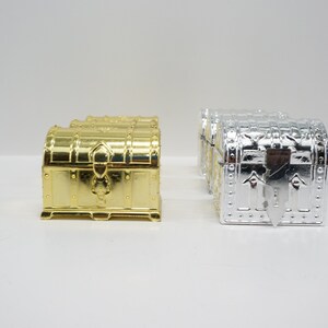Treasure Box Favor / Gold or Silver Treasure Box / Mini Treasure Box ...