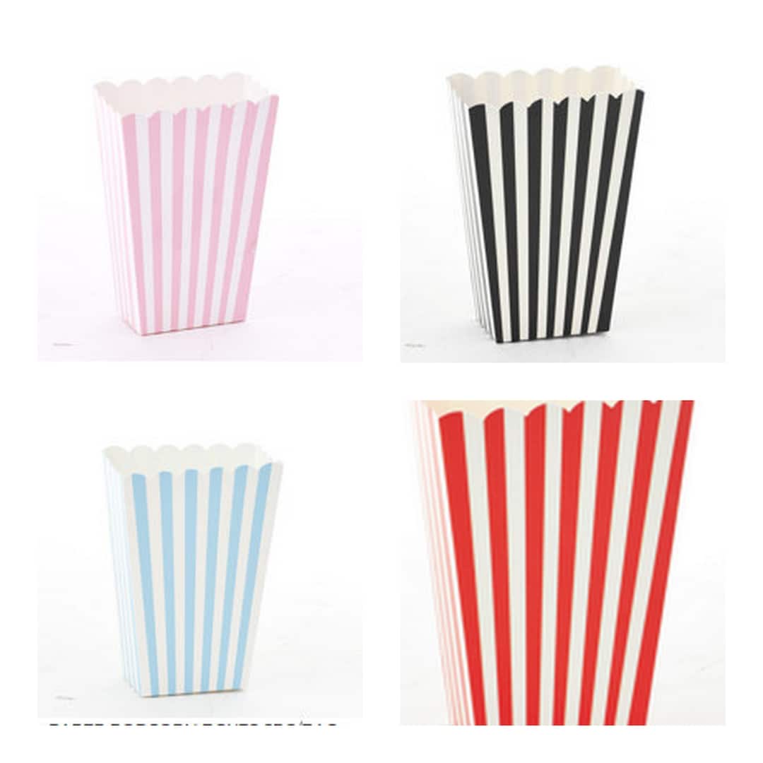 Pop Corn Box / Pink Blue Red Black Pop Corn Box / Chicken Tender Box ...