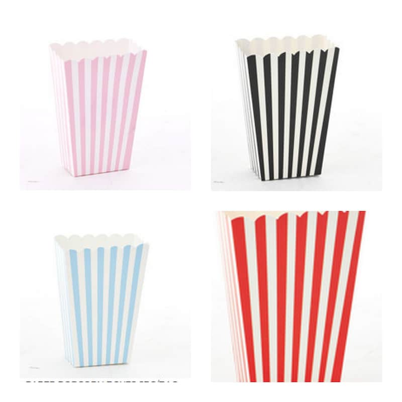 Stripe Popcorn Boxes - Etsy