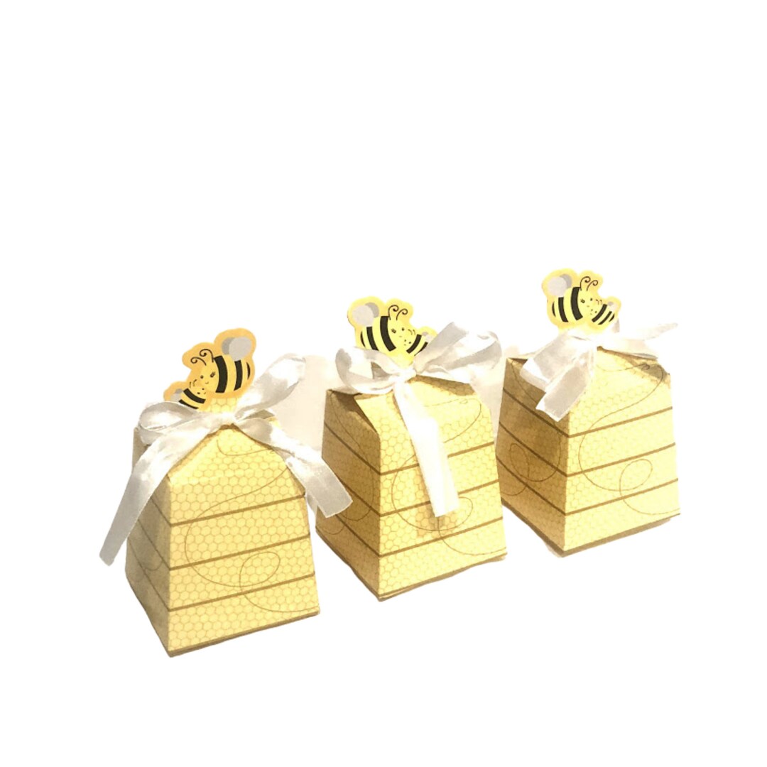 Bee Favor Boxx / 12 Pieces Bee Box / Bee Honeycomb Party Box - Etsy