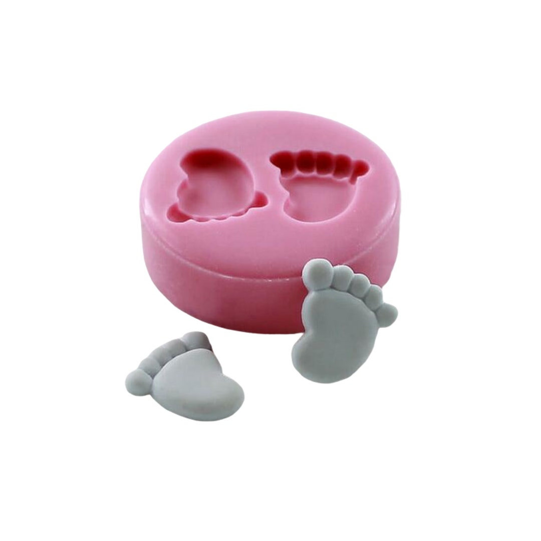 TINY 3d Baby Feet Mold / Foot Print Mold / Mini Baby Feet Chocolate ...