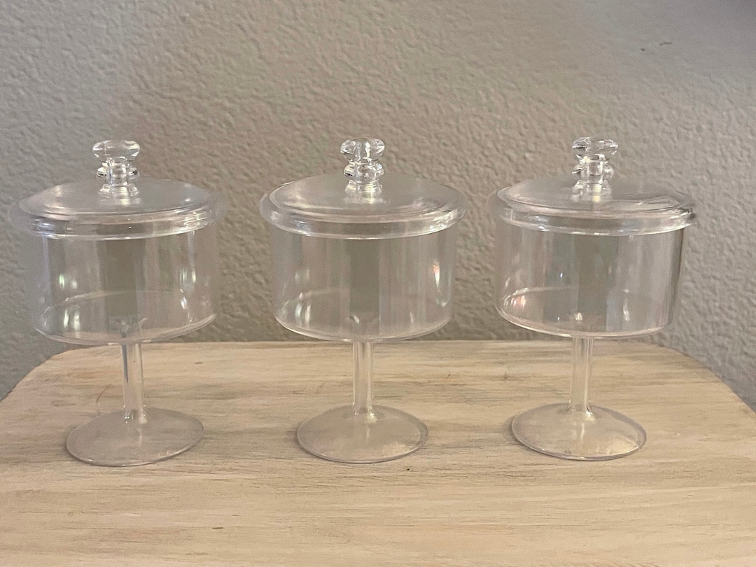 12 Apothecary Candy Jars 3.75"h X 2.25"d / Acrylic Candy Jar Favors ...
