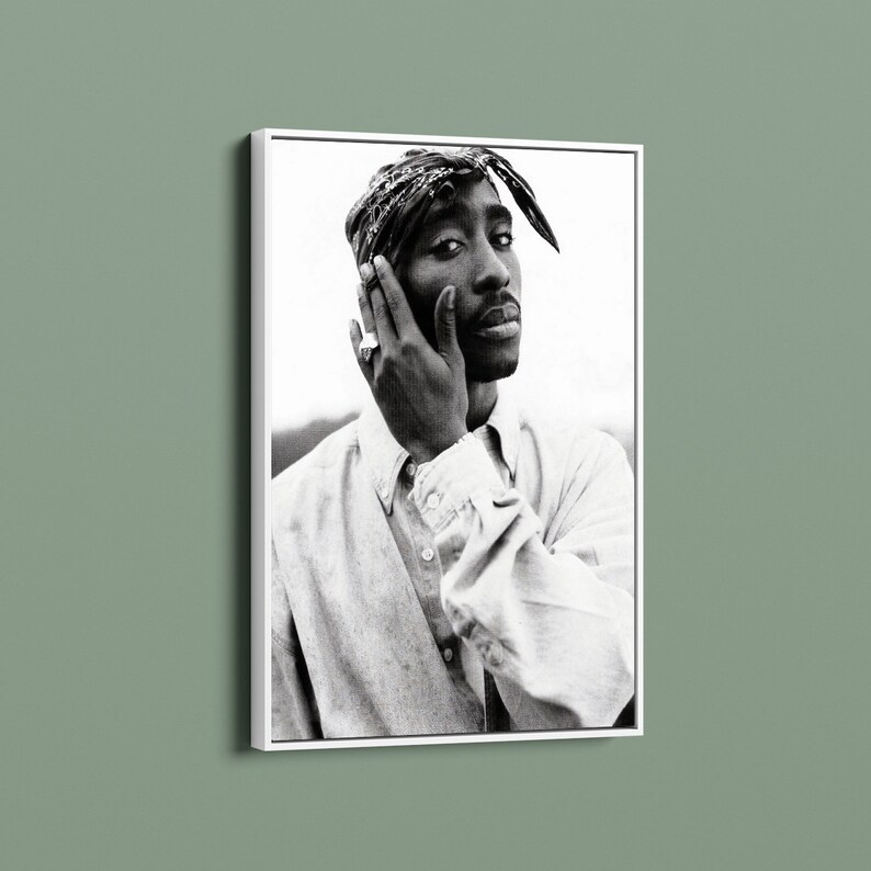 2 PAC, Tupac Shakur Canvas Wall Art, TUPAC Wall ART, Rapper Star Hip ...