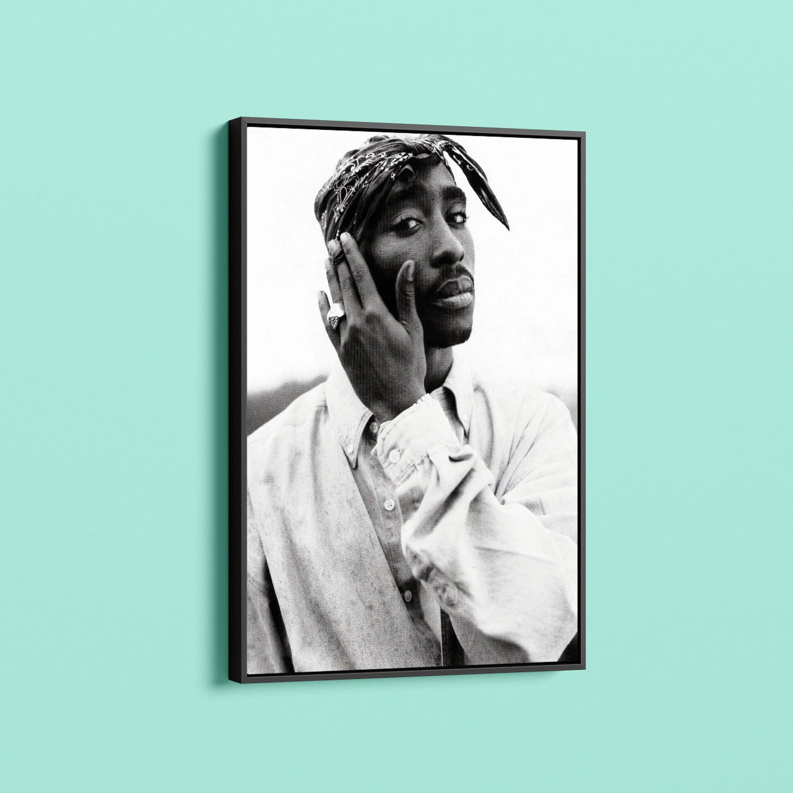 2 PAC, Tupac Shakur Canvas Wall Art, TUPAC Wall ART, Rapper Star Hip ...