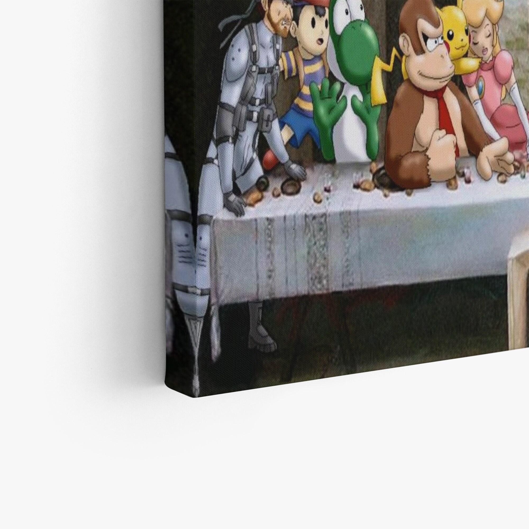 Last Supper Game Wall Art, Nintendo 5 Pieces Canvas Wall Art, Mario ...