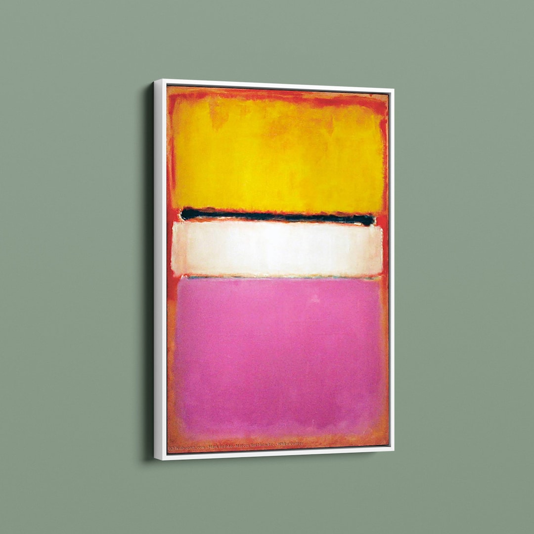 Mark Rothko Pink and White Abstract Canvas Decor Reproduction - Etsy
