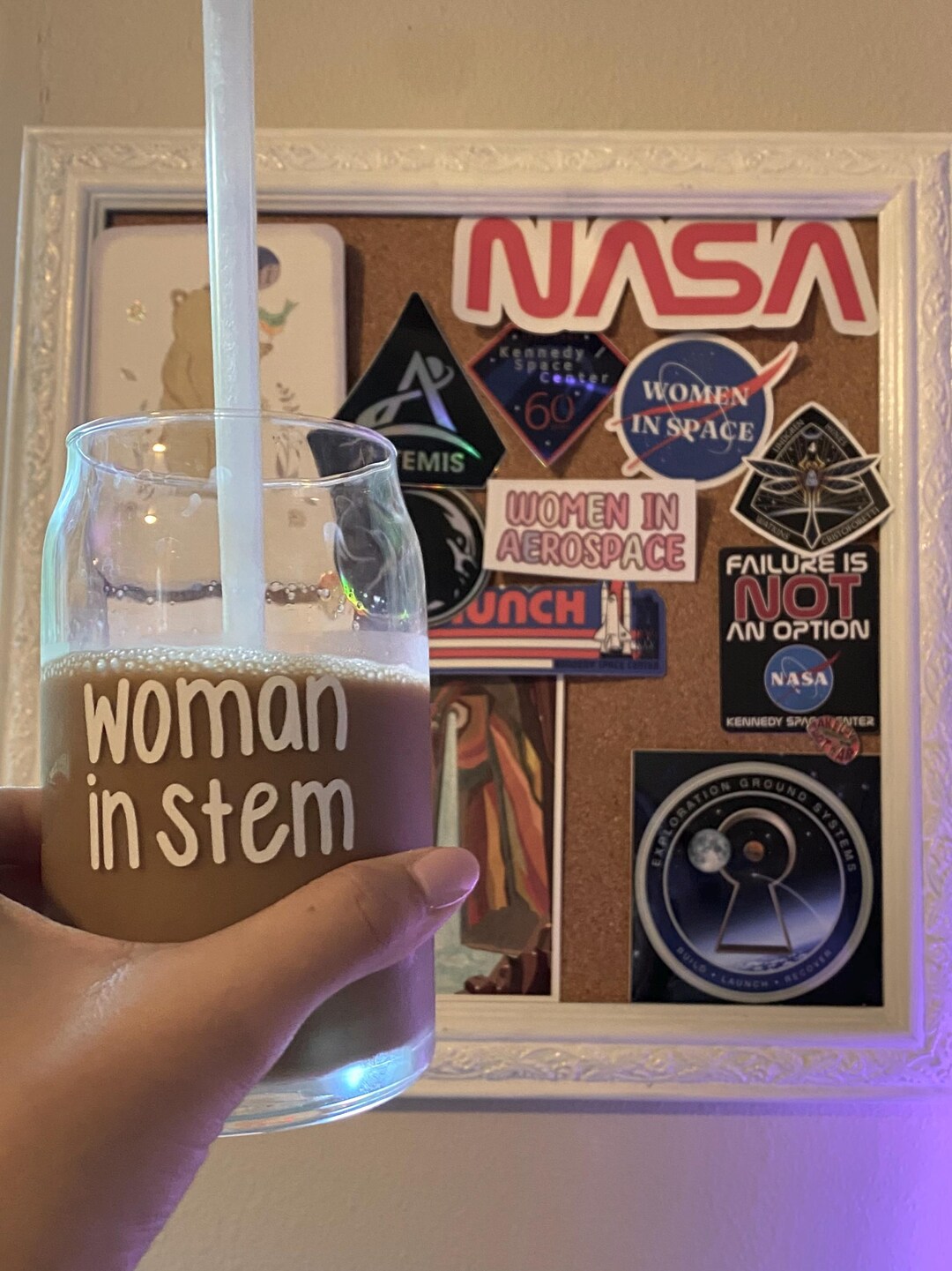 Woman in STEM Glass | 16 Oz Original Lab-ware | Science Themed ...