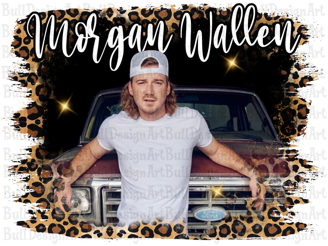 Morgan Wallen Leopard Print Sublimation Transfer PNG File | Etsy