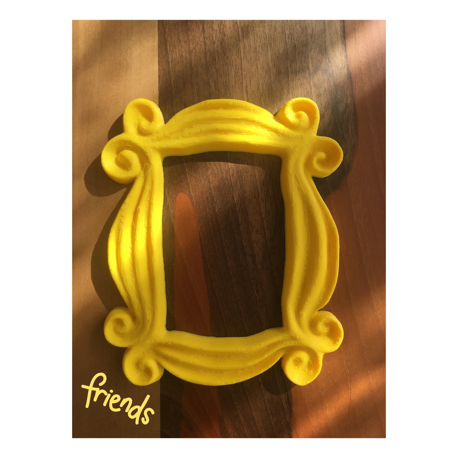 Friends TV Show Frame TV Show Gift Monica Peephole Frame Yellow Friends ...
