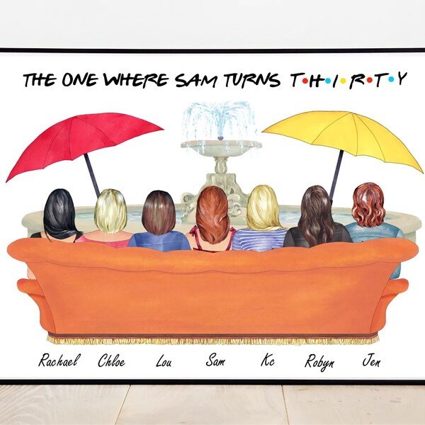 Friends Couch Svg - Etsy