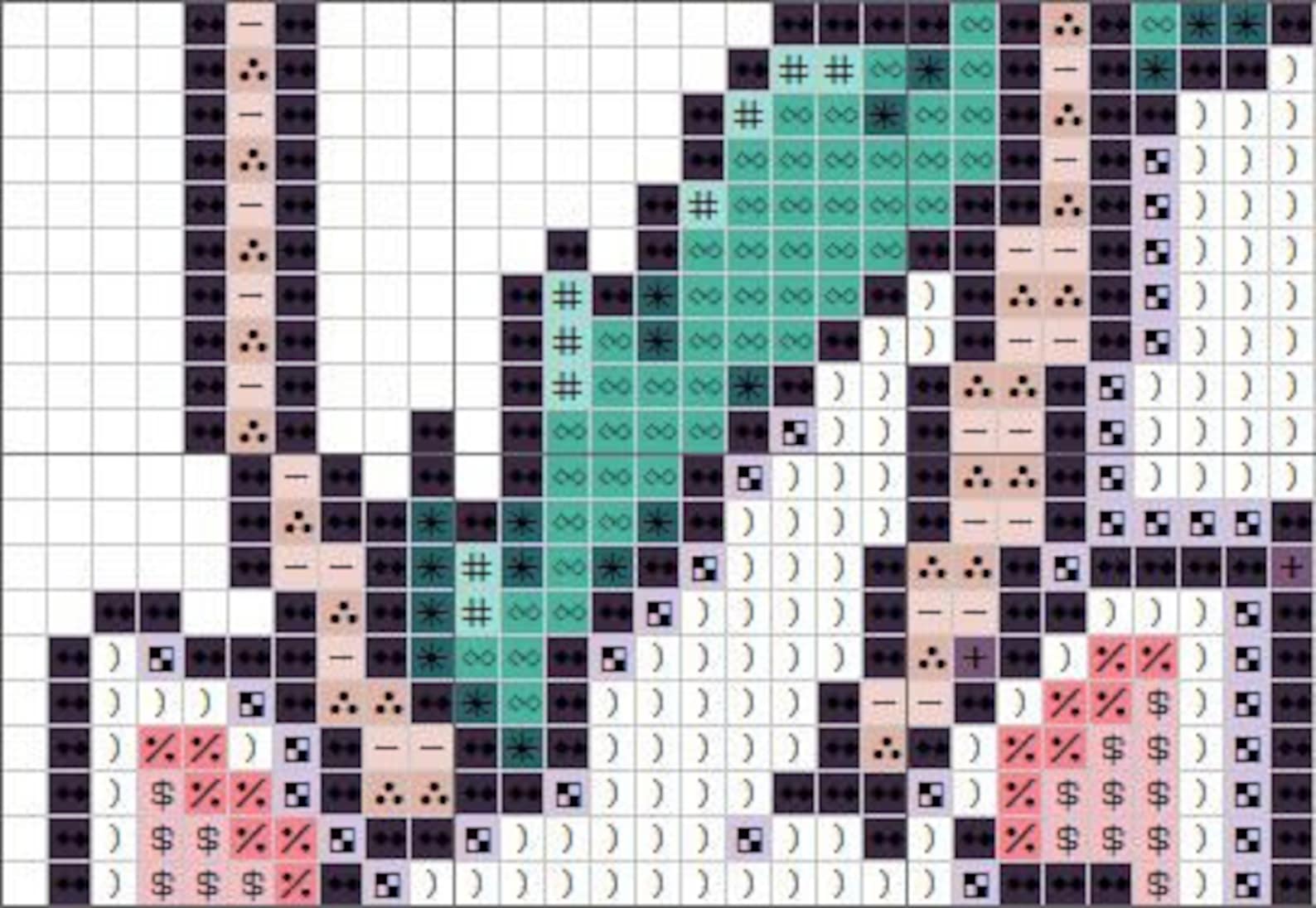 Haku Longfurby Cross-stitch Pattern Kawaii Furby Ghibli PDF - Etsy UK