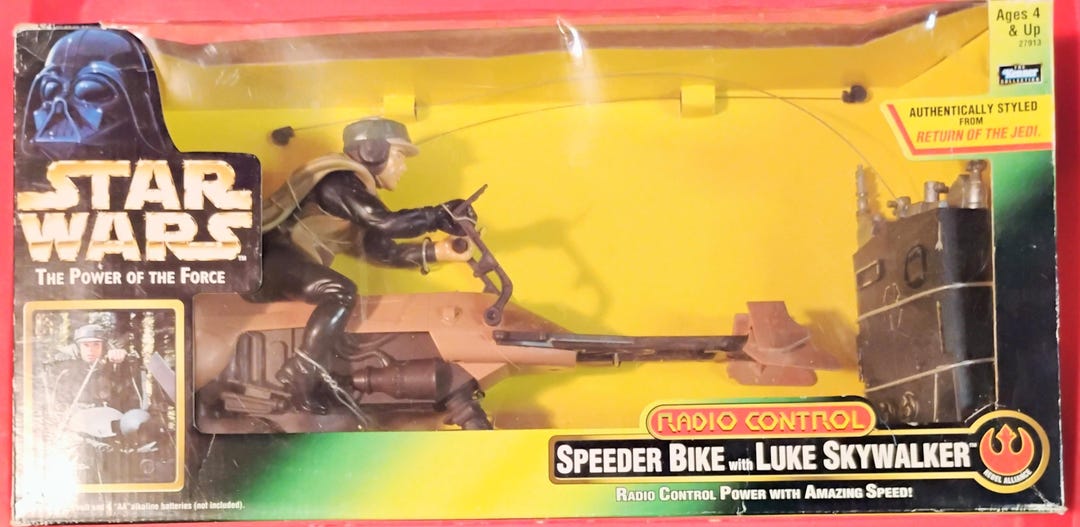 Kenner Star Wars Radio Control speeder Bike With Luke Skywalker New in Box - Etsy
