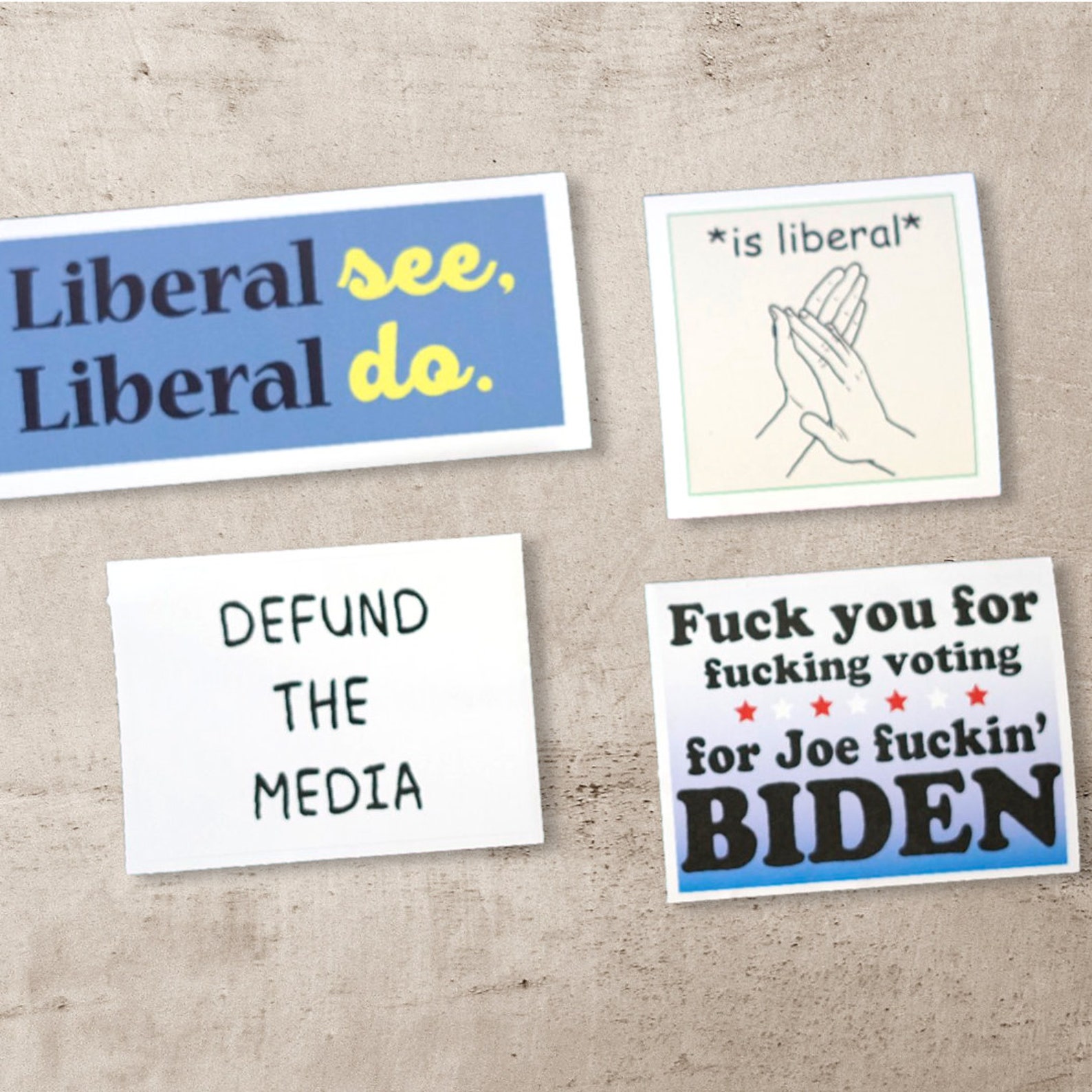 Liberal Starter Pack Stickers / Political Sticker / Biden / | Etsy