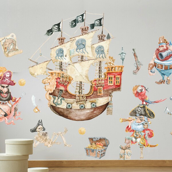 Pirate Wall Decals - Etsy