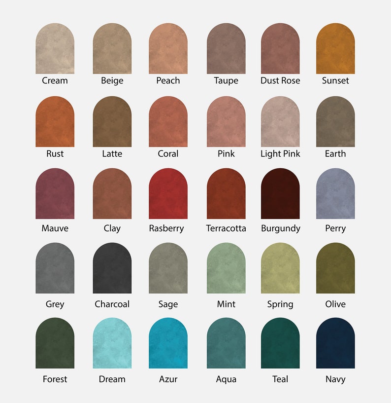 Sage Arch Headboard Wall Decal Minimalist Color Block Arch - Etsy