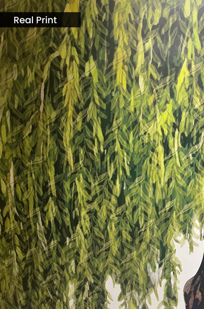 Willow Tree Mural Wallpaper, Nursery Wall Decal, Wall Art Decor ...
