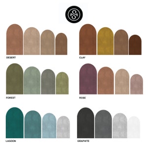 Teal Color Arches Blocks Wall Decal, 4 Teal Arch Wall Sticker, 4 Color ...