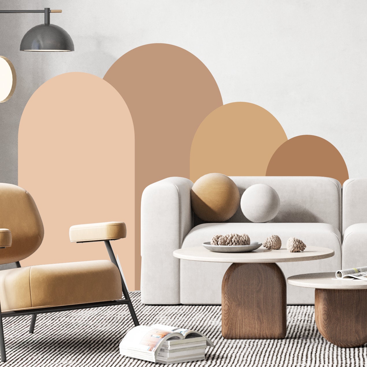 Color Block Wall Decal Arch Wall Sticker Arch Color Decal - Etsy