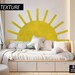 Large Half Sun Wall Decal, PAINTED TEXTURE - Nursery Decor | Kids Room ...