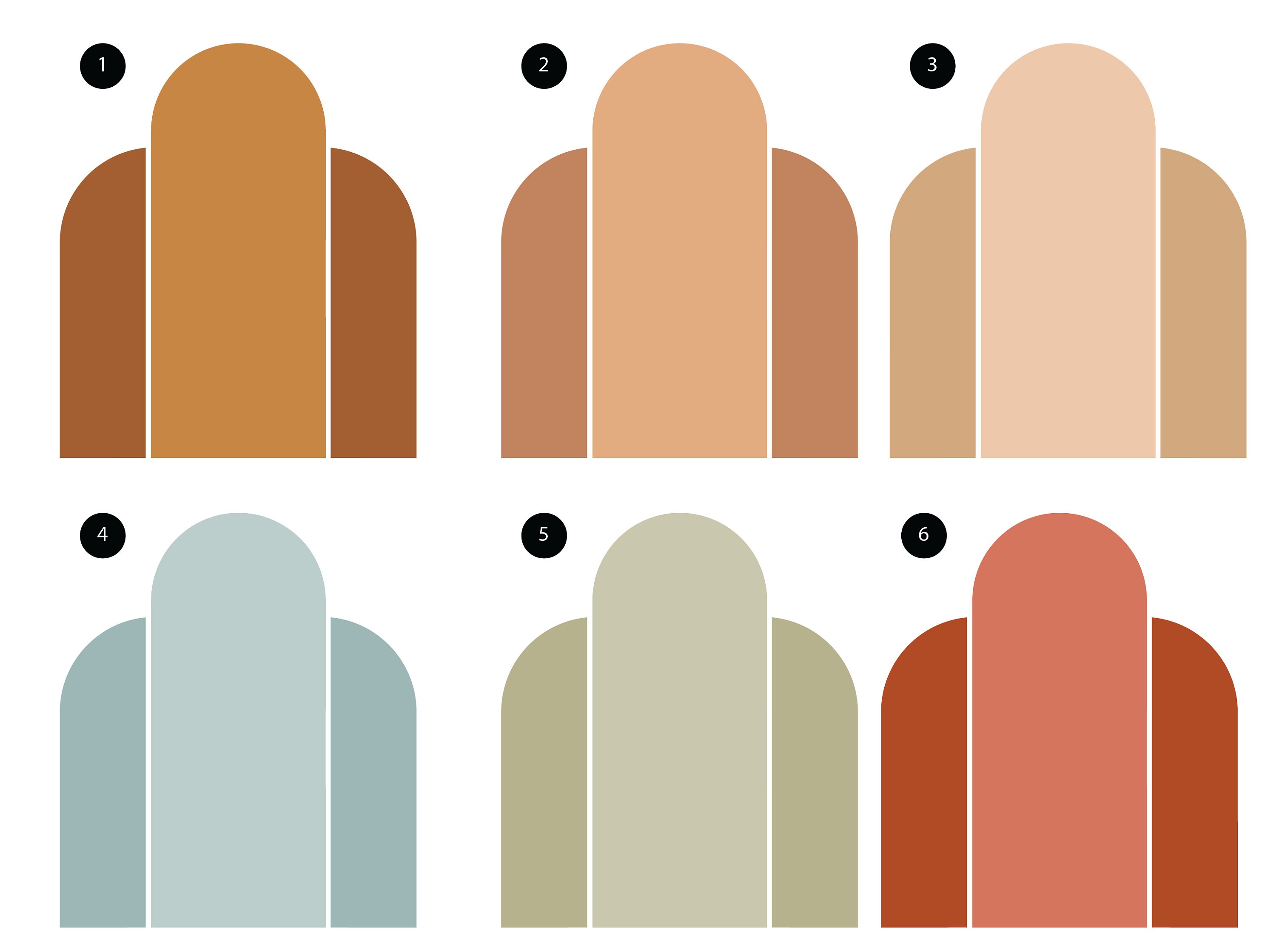 Color Block Wall Decal Arch Wall Sticker Arch Color Decal - Etsy