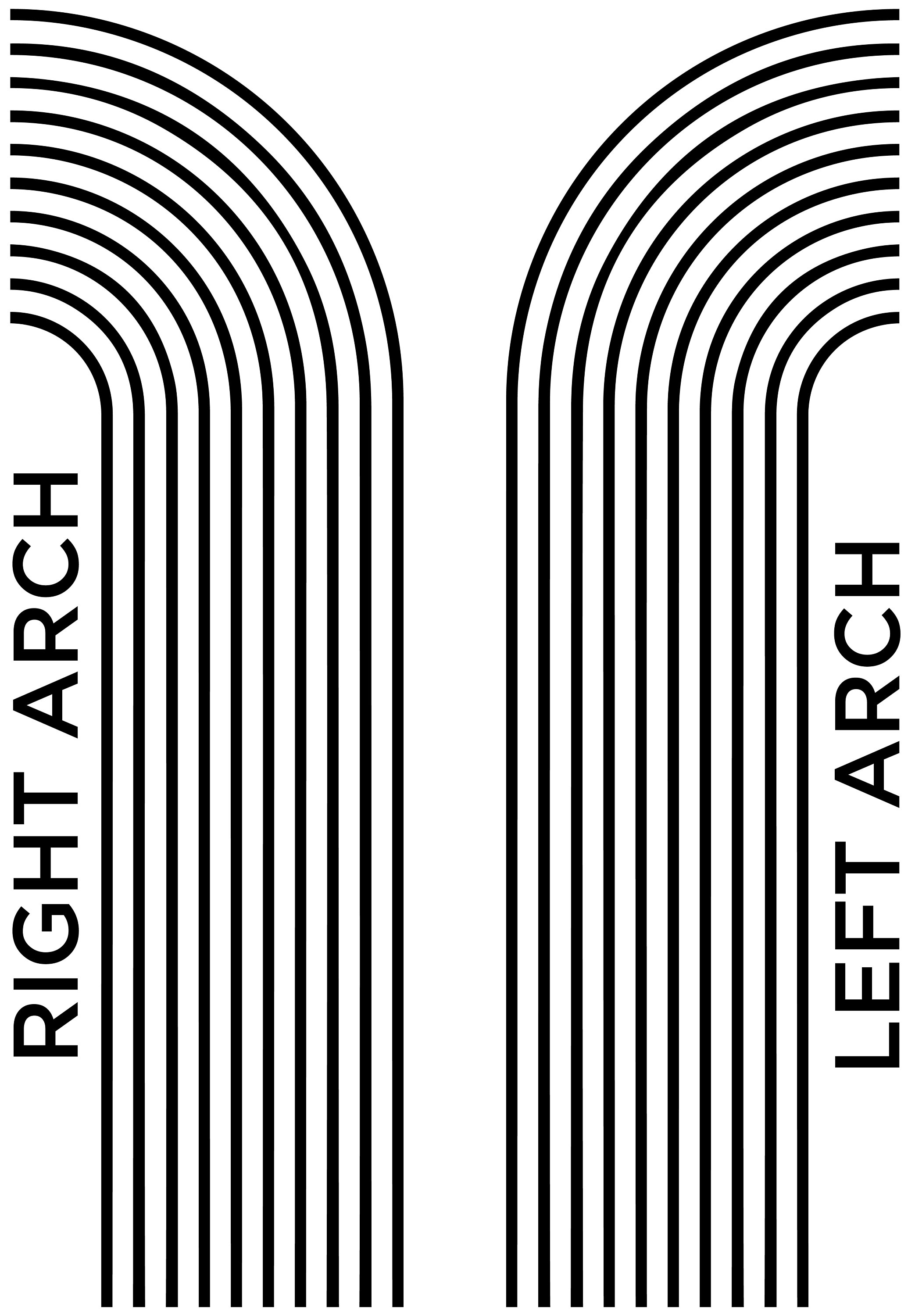 Half Arch Wall Decal-arch Wall Decal Abstract Wall Decor - Etsy