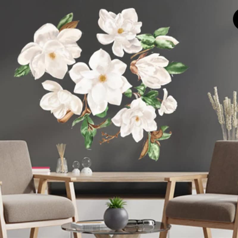 Magnolia Mural - Etsy
