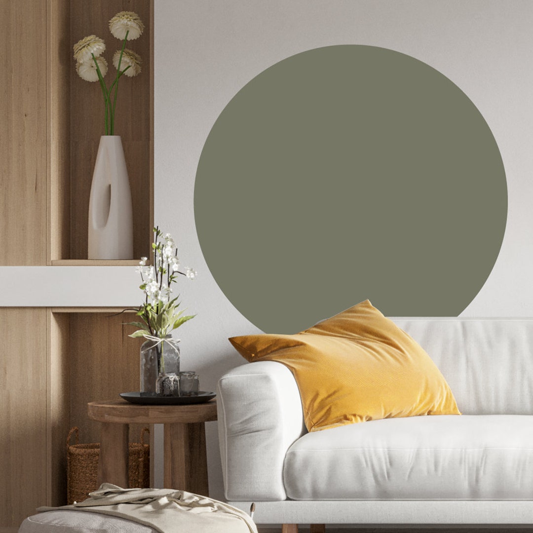 Modern Circle Wall Decal, Color Circle Wall Sticker. Boho Wallpapers ...