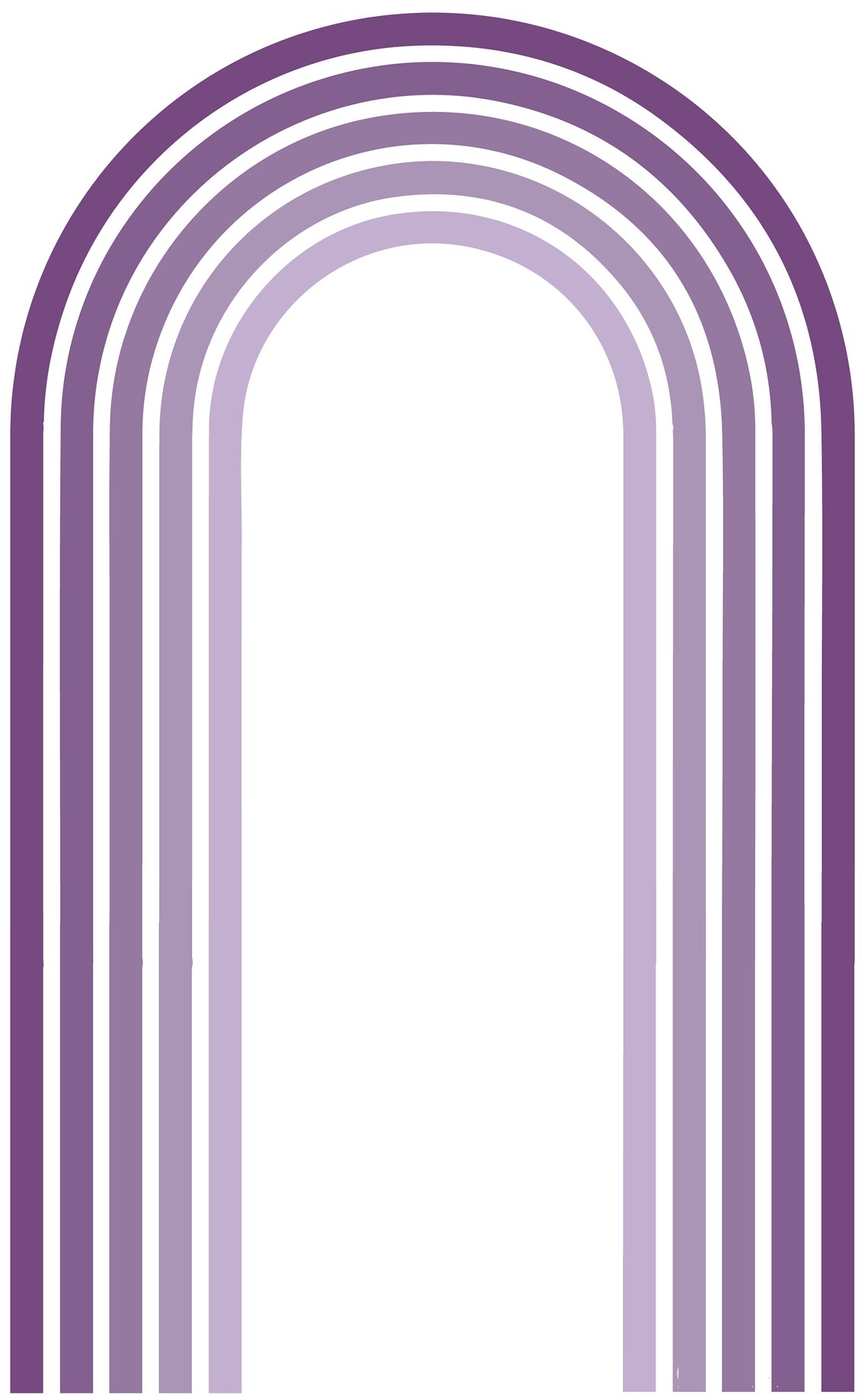 Arch Wall Decal Abstract Shape and Line Art Wall Sticker Mid | Etsy